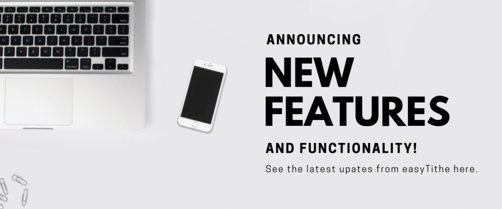 easyTithe Launches New Features and Functionality for Digital Giving ...